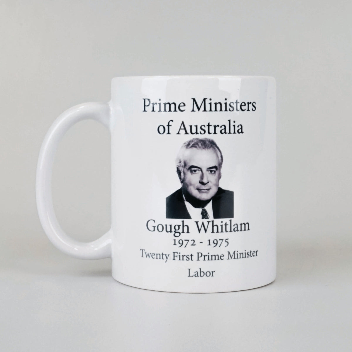Prime Minister Mug – Gough Whitlam – Parliament Shop